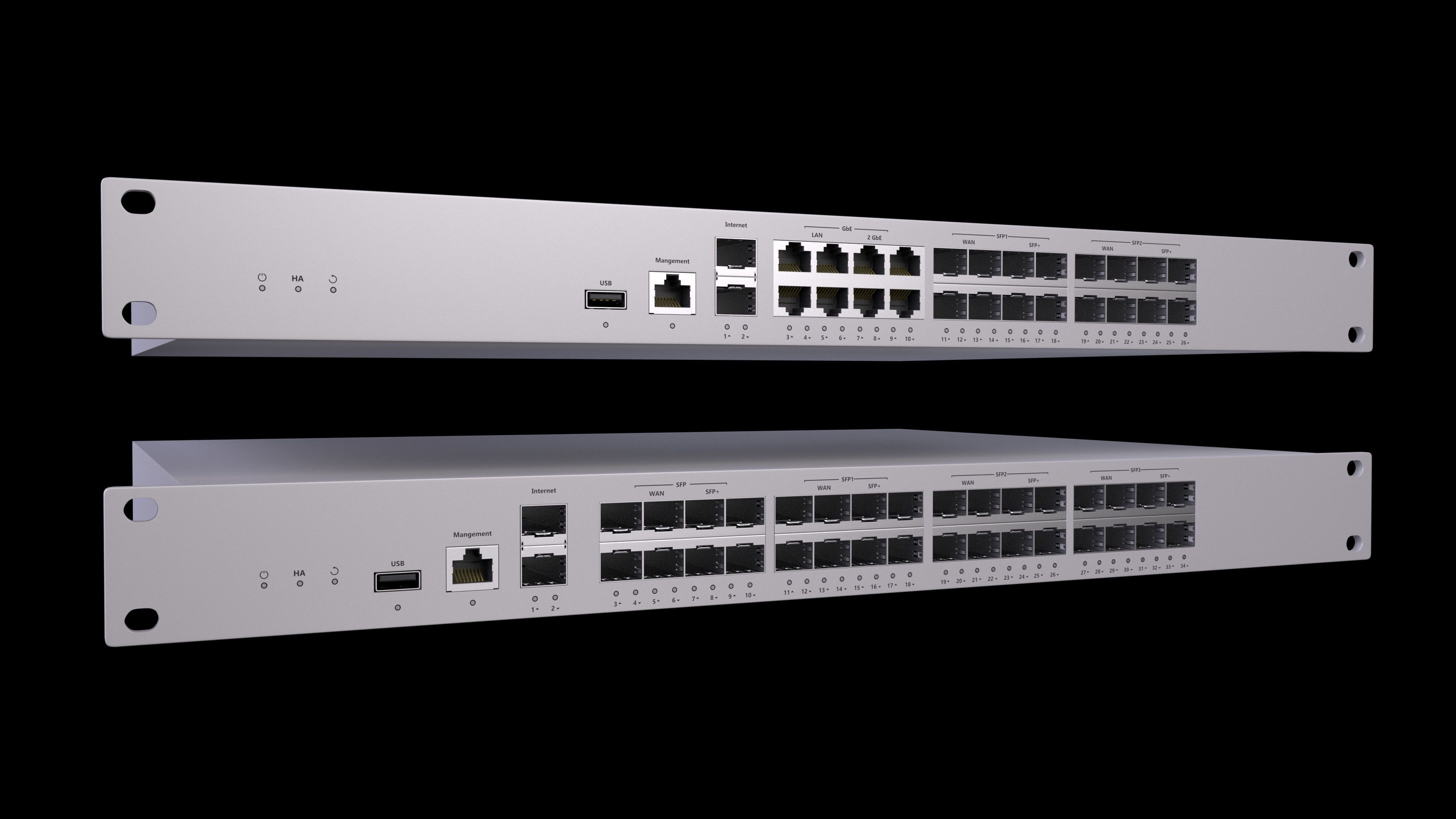 Network Firewall and Switch 3D model | CGTrader