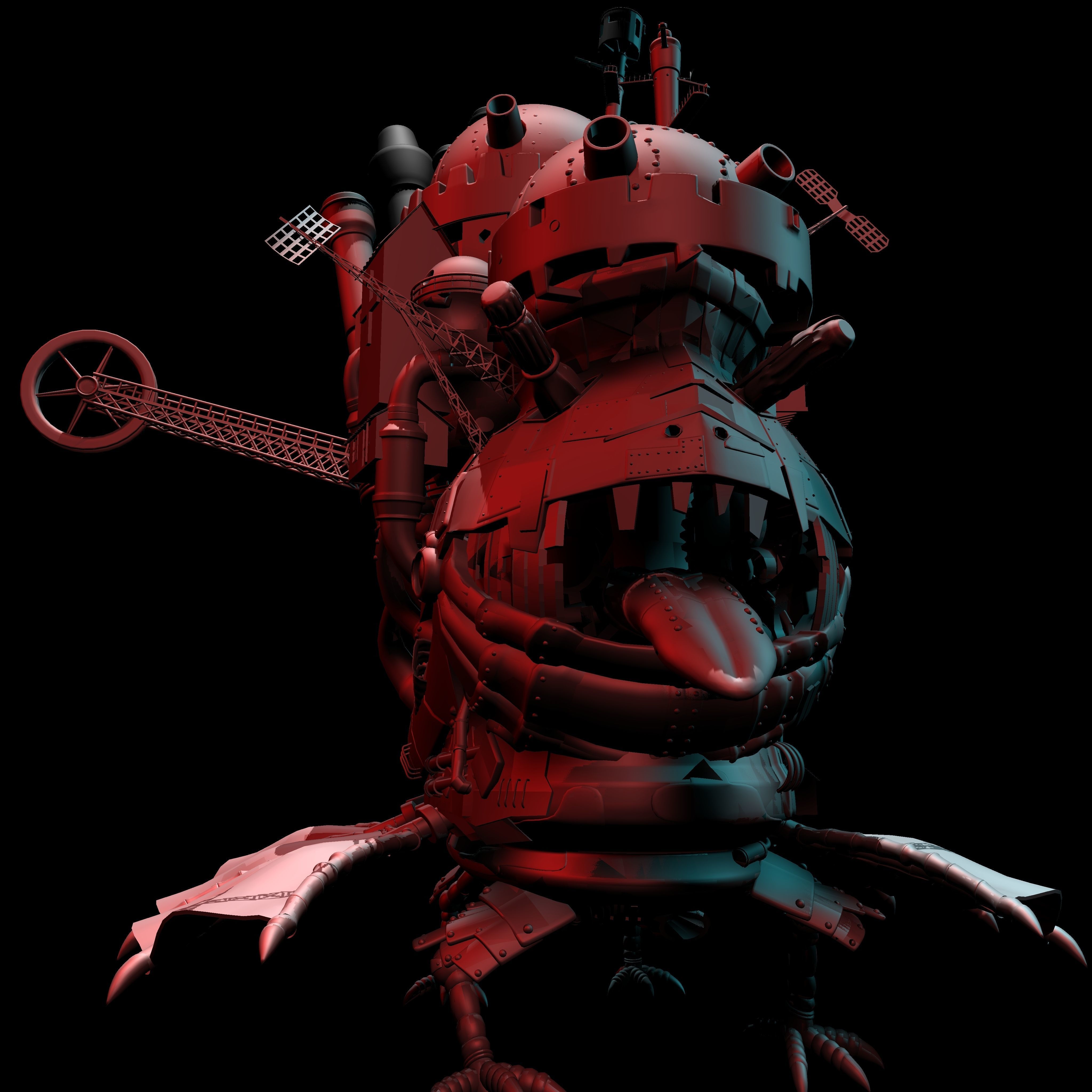 howls moving castle 3d model 3D model | CGTrader