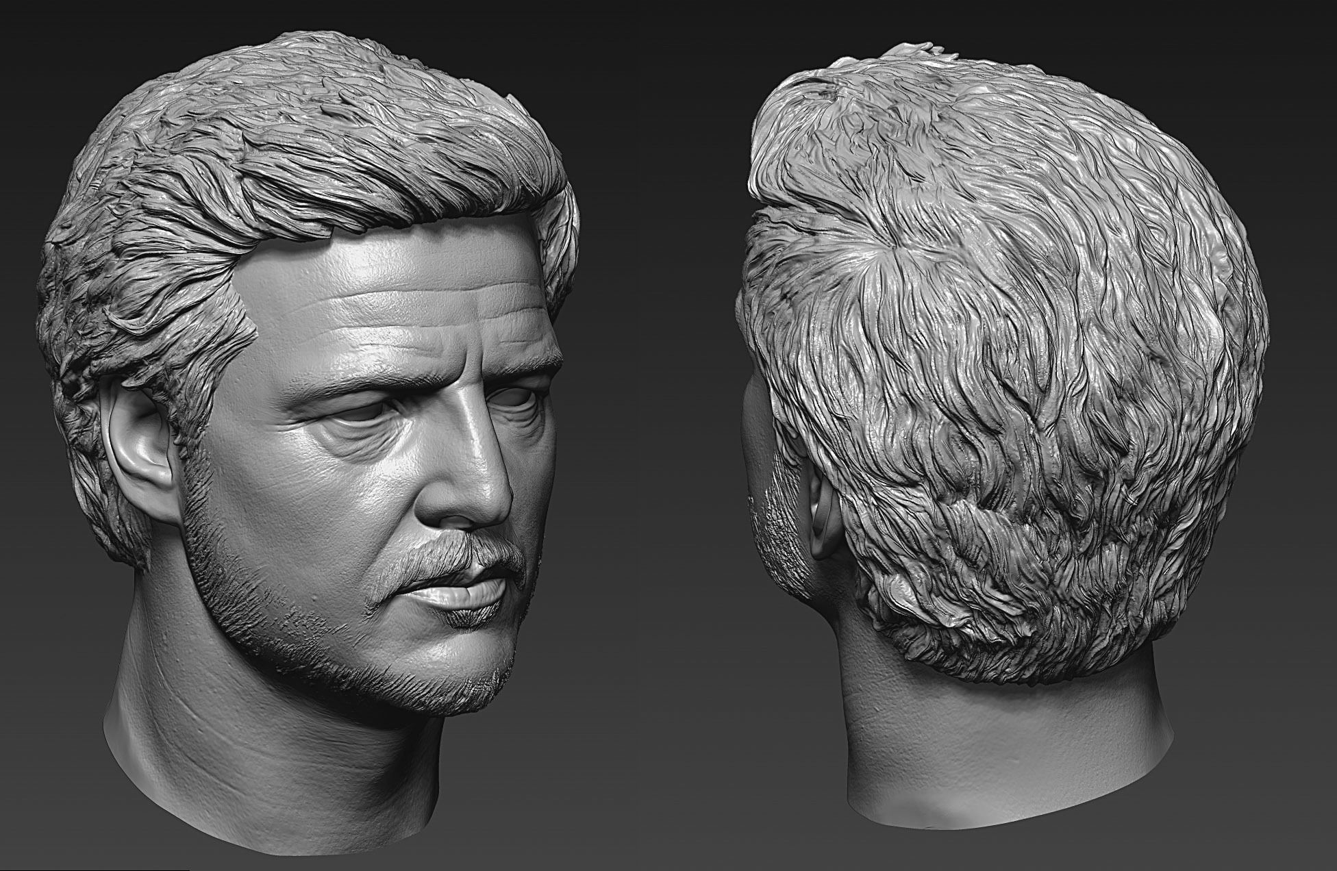 Joel - Pedro Pascal Head - The Last of Us 3D model 3D printable | CGTrader