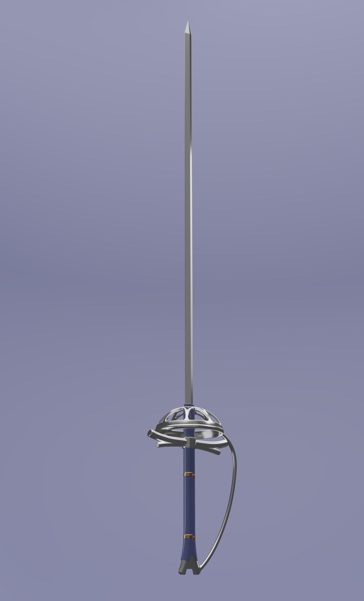 Log Horizon Nyanta Rapier 3D model 3D printable | CGTrader