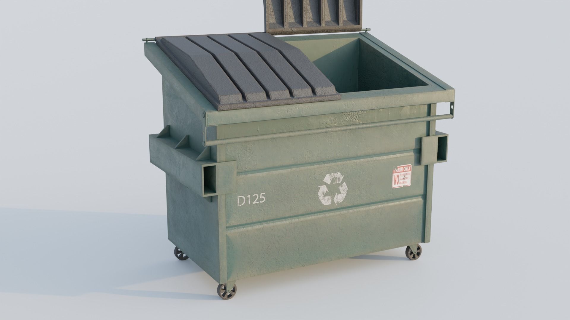 3D model Pack of Rubbish Bins VR / AR / low-poly | CGTrader