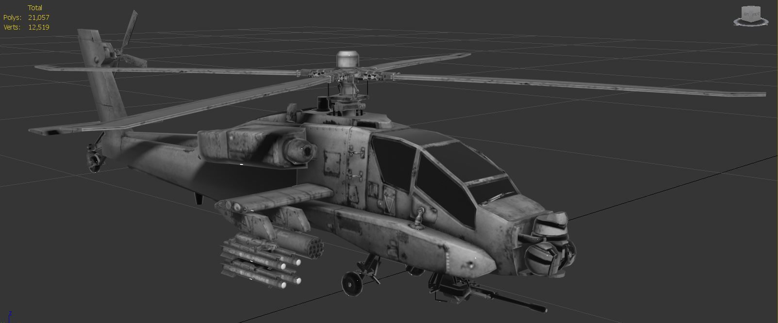 Apache AH-64D free 3D model | CGTrader