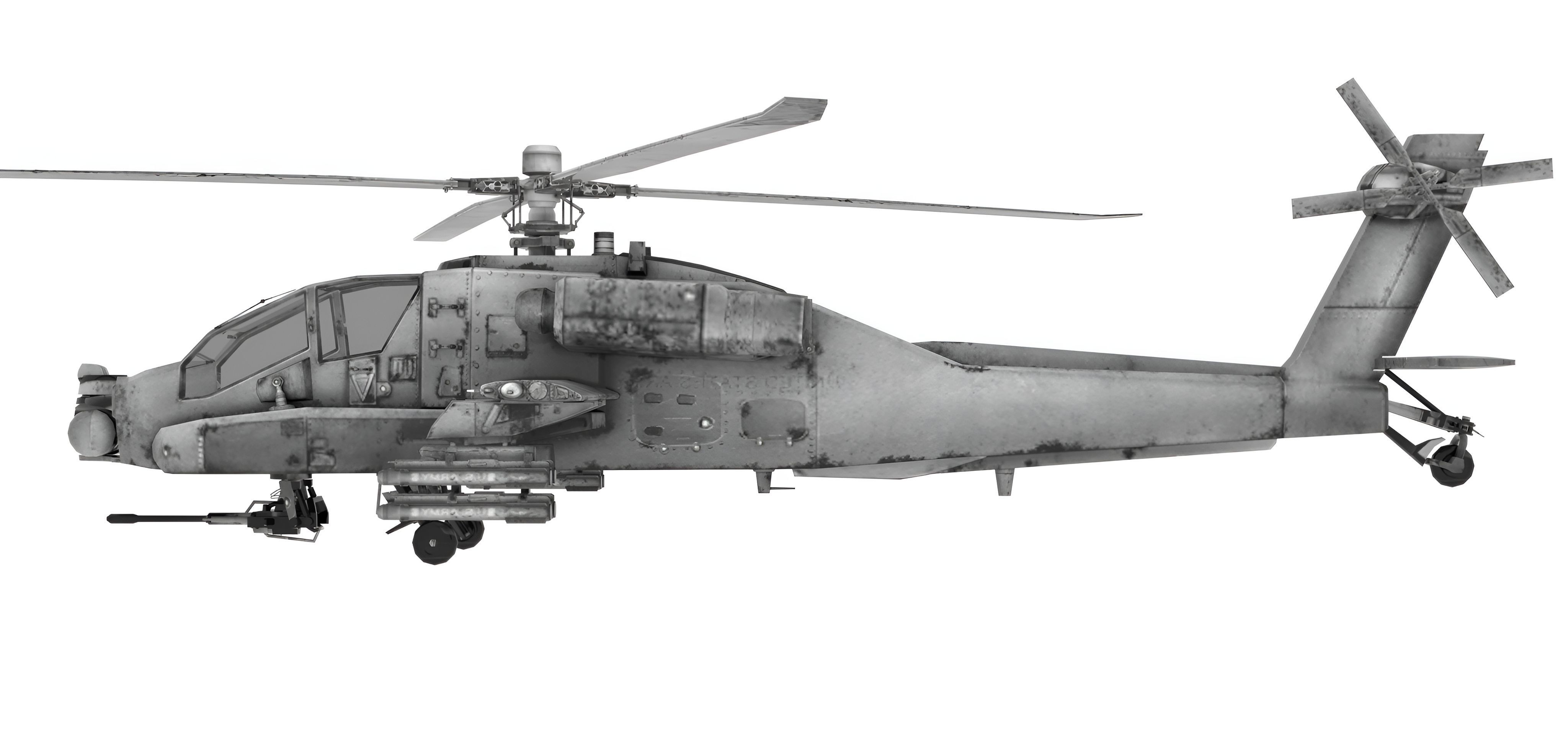 Apache AH-64D free 3D model | CGTrader