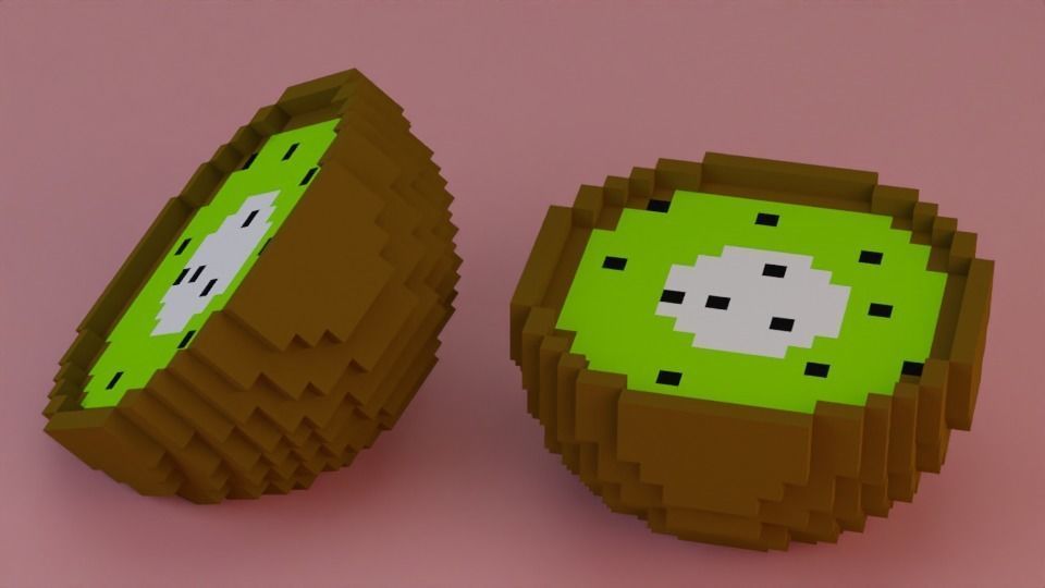3D model Fruit Asset Pack - low poly fruit model - Voxel Art VR / AR ...