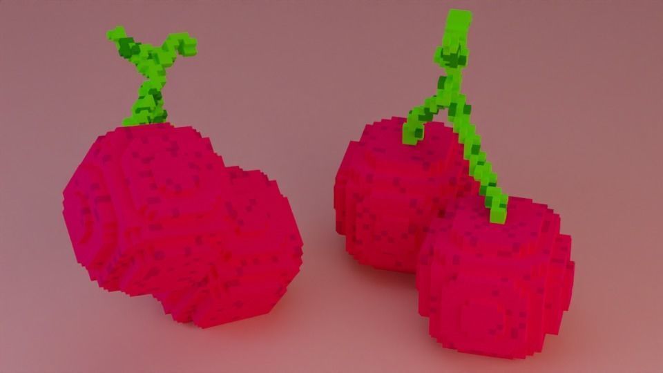 3D model Fruit Asset Pack - low poly fruit model - Voxel Art VR / AR ...