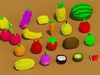 3D model Fruit Asset Pack - low poly fruit model - Voxel Art VR / AR ...