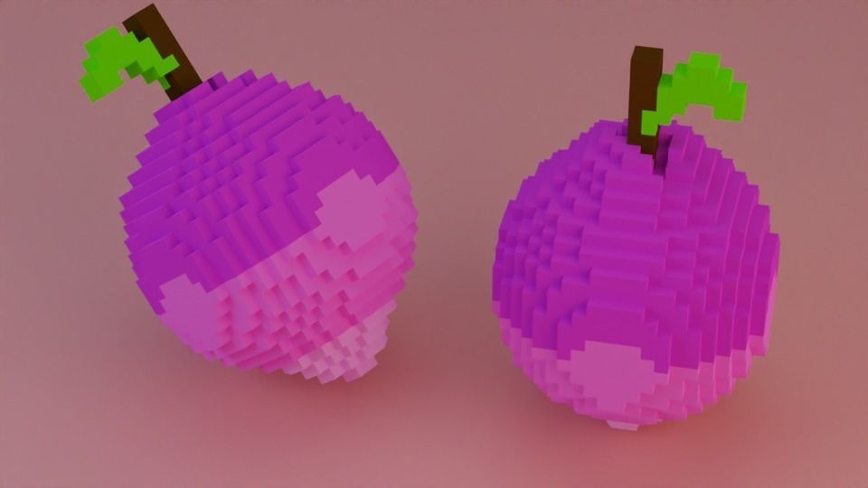 3D model Fruit Asset Pack - low poly fruit model - Voxel Art VR / AR ...