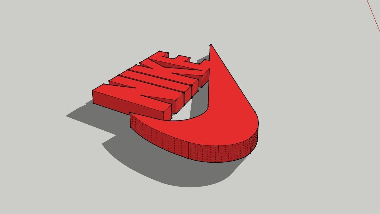 Nike Logo 3D model 3D printable | CGTrader