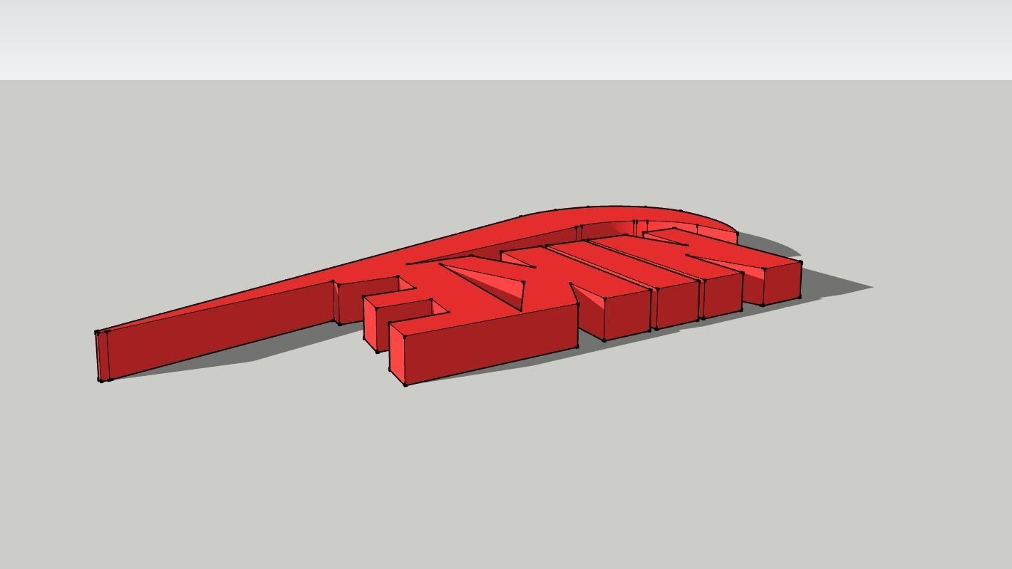 Nike Logo 3D model 3D printable | CGTrader