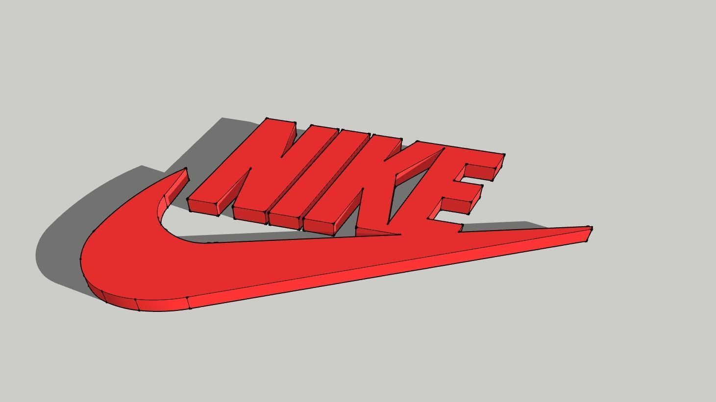 Nike Logo 3D model 3D printable | CGTrader