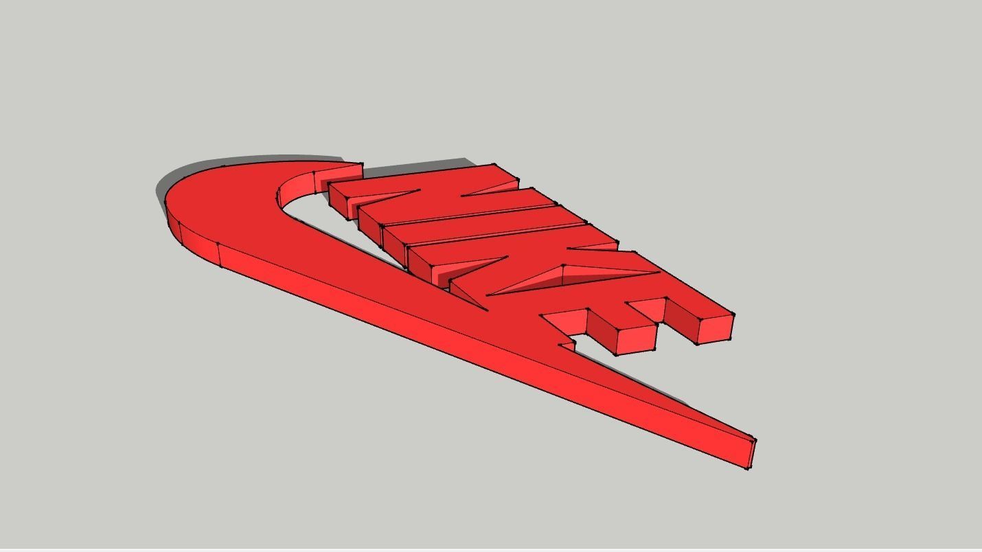 Nike Logo 3D model 3D printable | CGTrader
