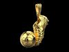 Football Boot and Ball Pendant N76 3D model 3D printable | CGTrader