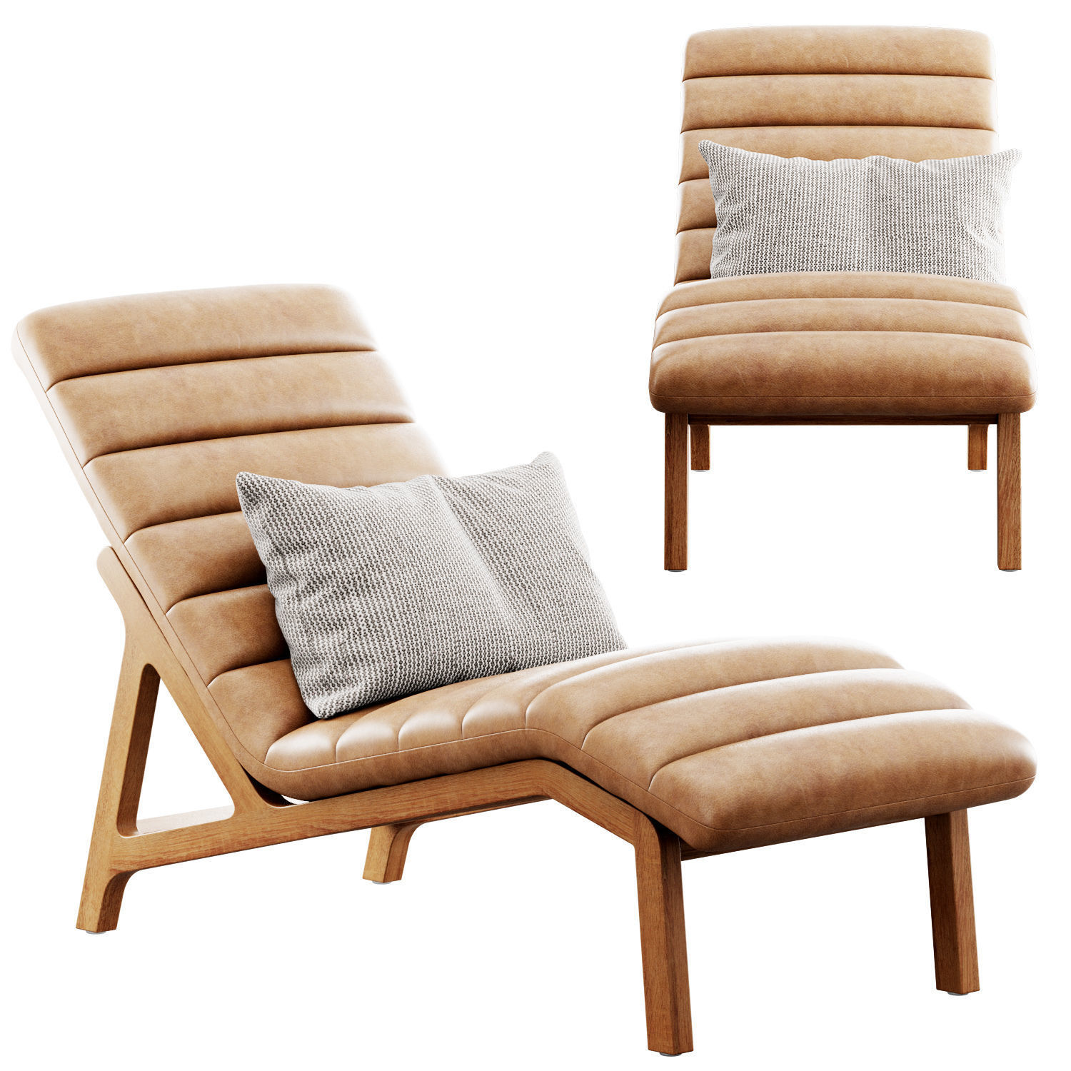 Pierre Chaise Lounge Chair by Mercana 3D model | CGTrader