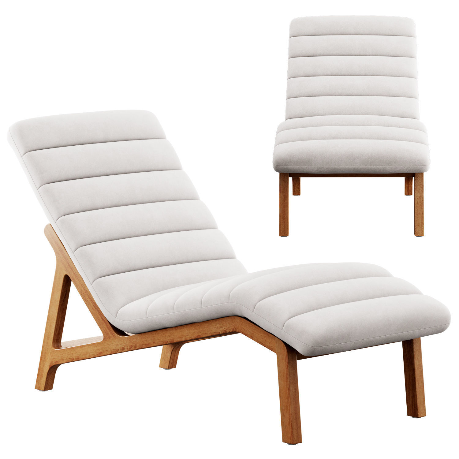 Pierre Chaise Lounge Chair by Mercana 3D model | CGTrader