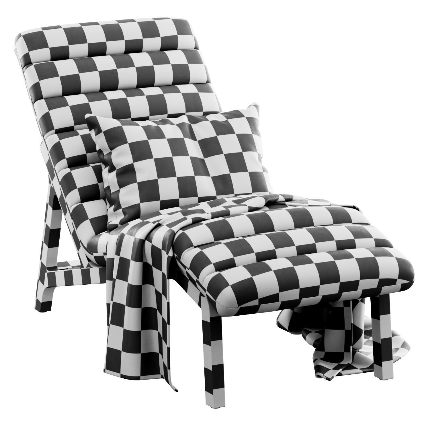 Pierre Chaise Lounge Chair by Mercana 3D model | CGTrader