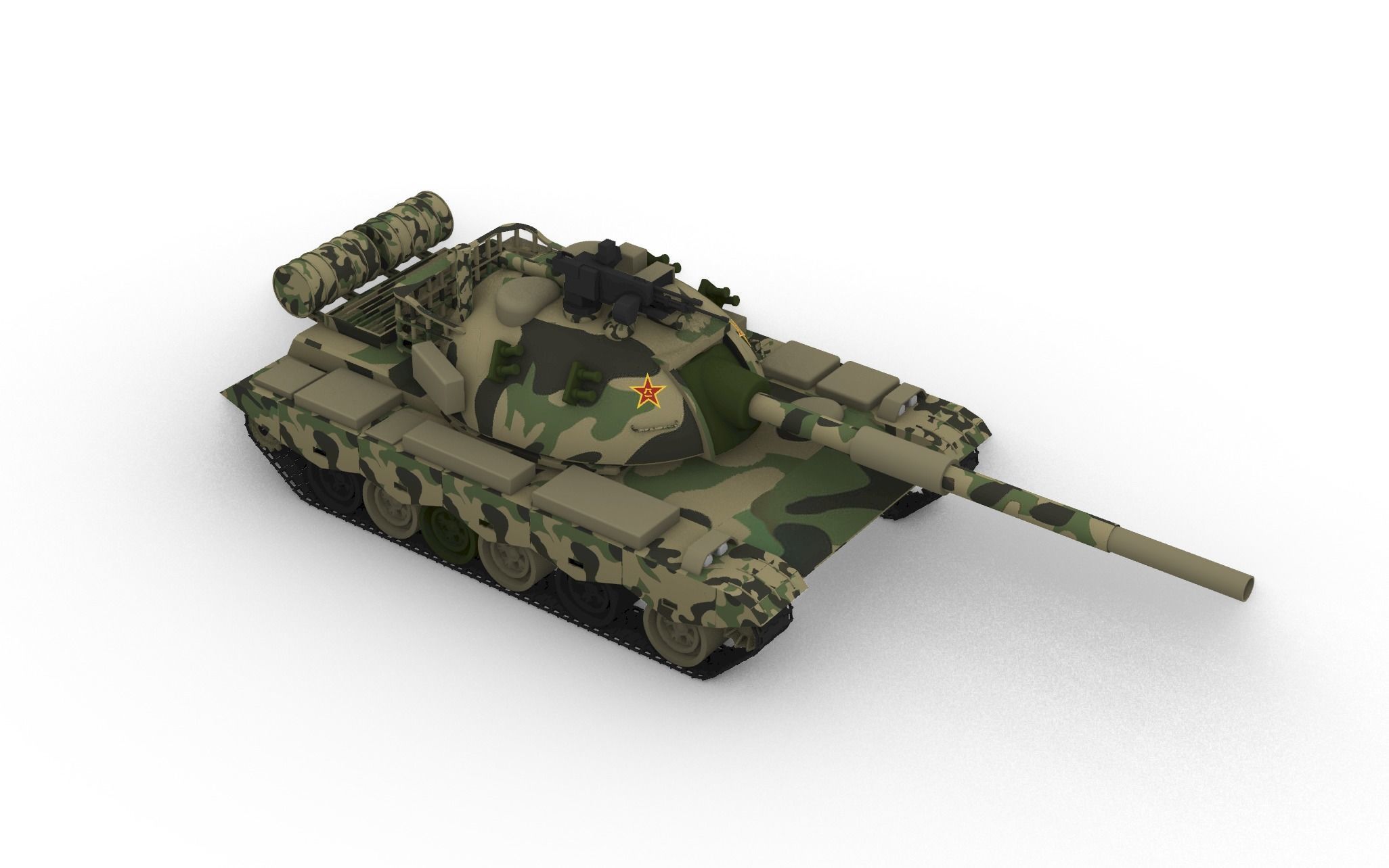 Type 88 Battle Tank 3D model | CGTrader