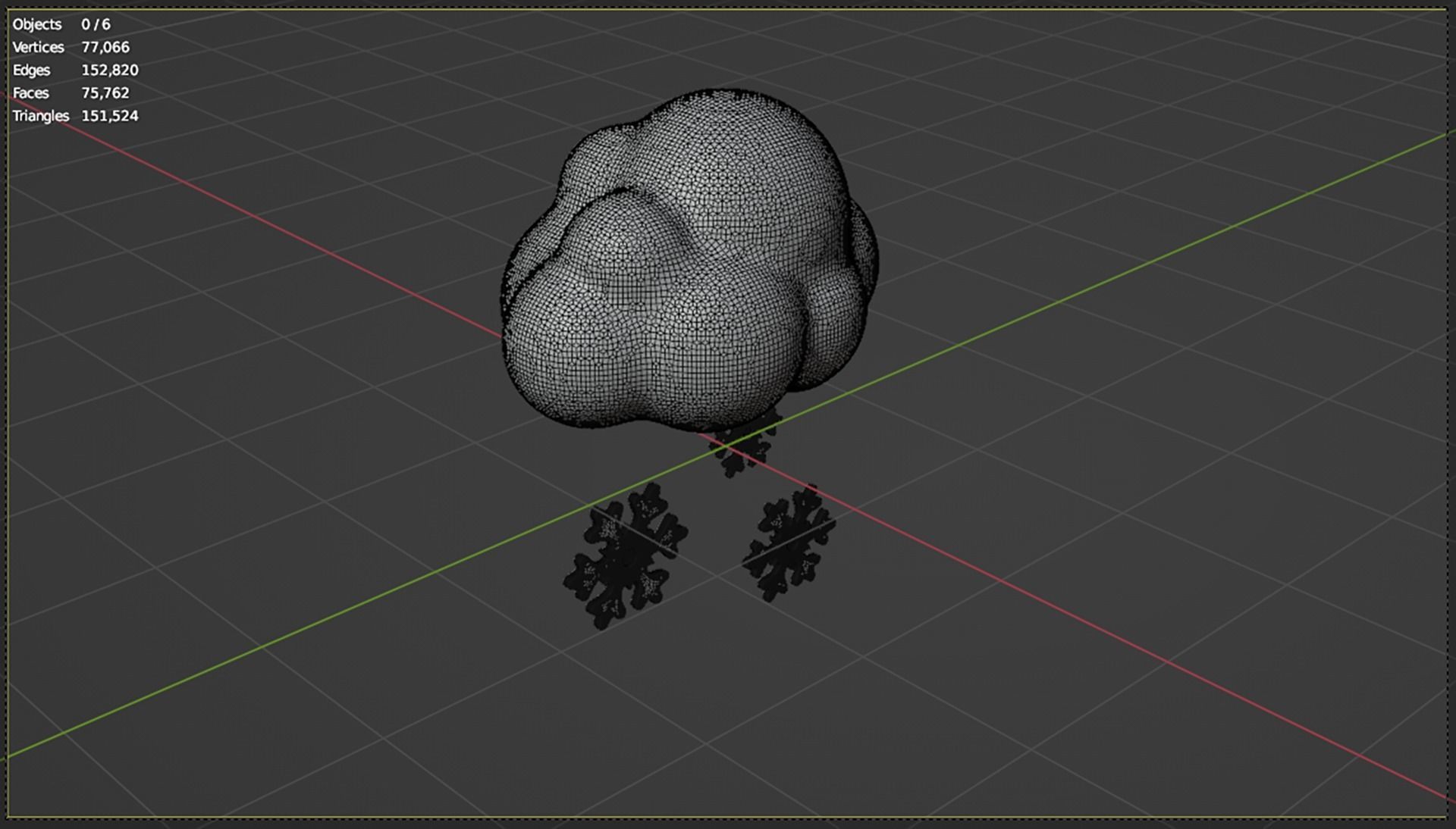 3d snowfall icon 3D model | CGTrader