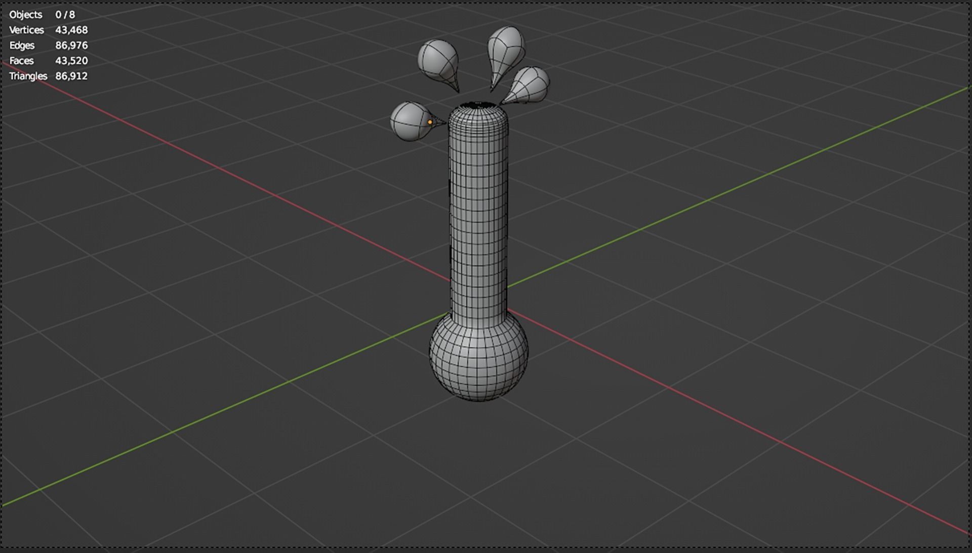 3D high thermometer score cartoon icon 3D model | CGTrader