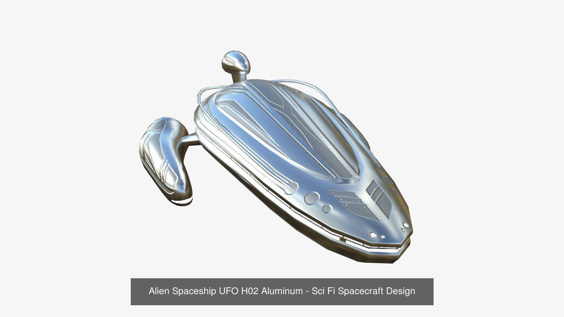 10 Alien Spaceship UFO H Collection - Sci Fi Spacecraft Design VR / AR ...