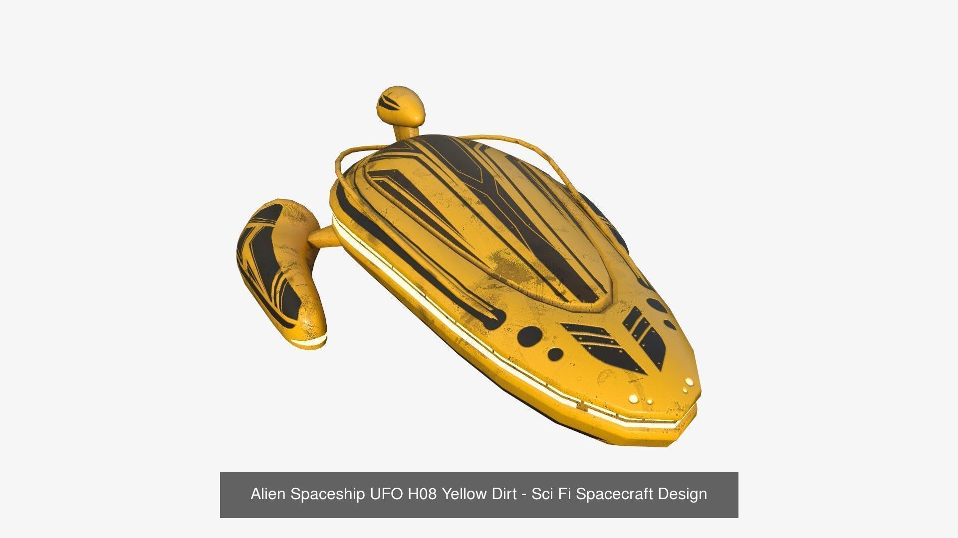10 Alien Spaceship UFO H Collection - Sci Fi Spacecraft Design VR / AR ...