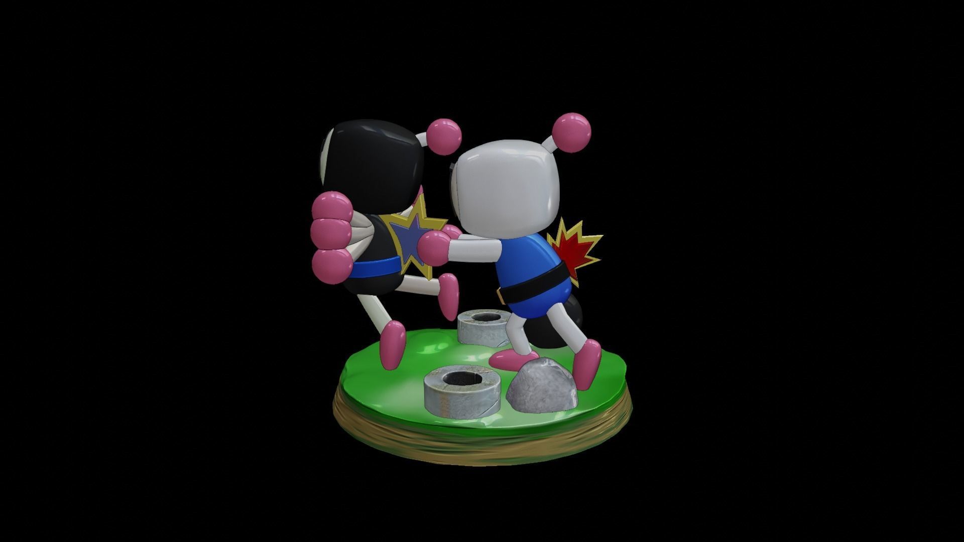 Bomberman Diorama 3D model 3D printable | CGTrader