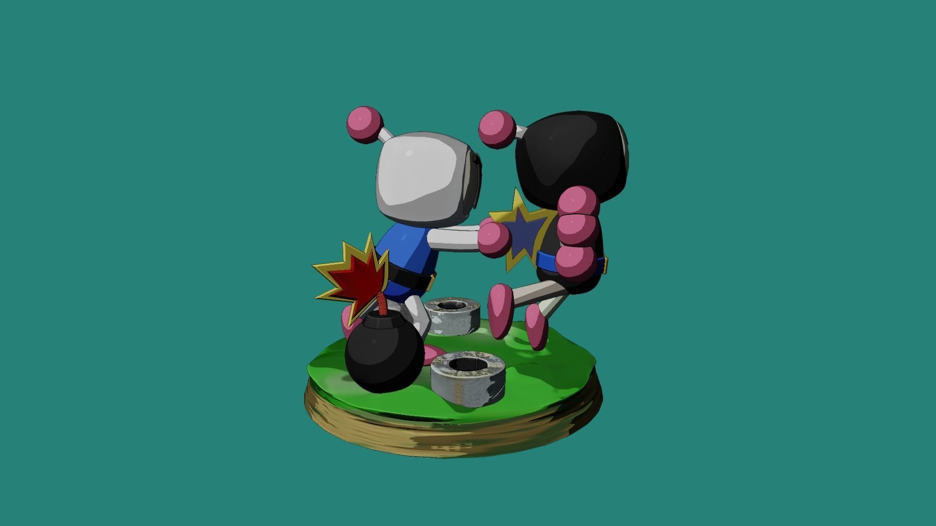 Bomberman Diorama 3D model 3D printable | CGTrader
