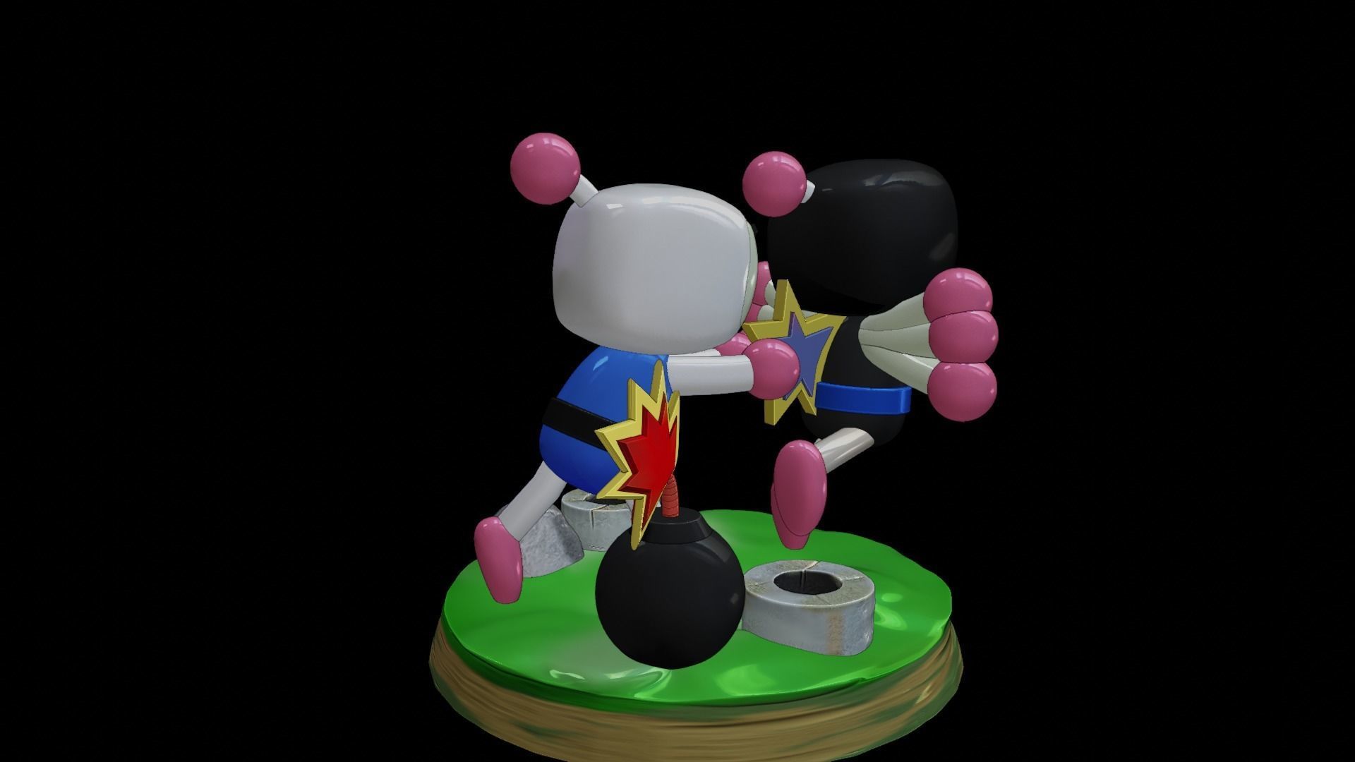 Bomberman Diorama 3D model 3D printable | CGTrader