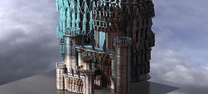 Dantes arch Towers Kit bash 2 3D model | CGTrader