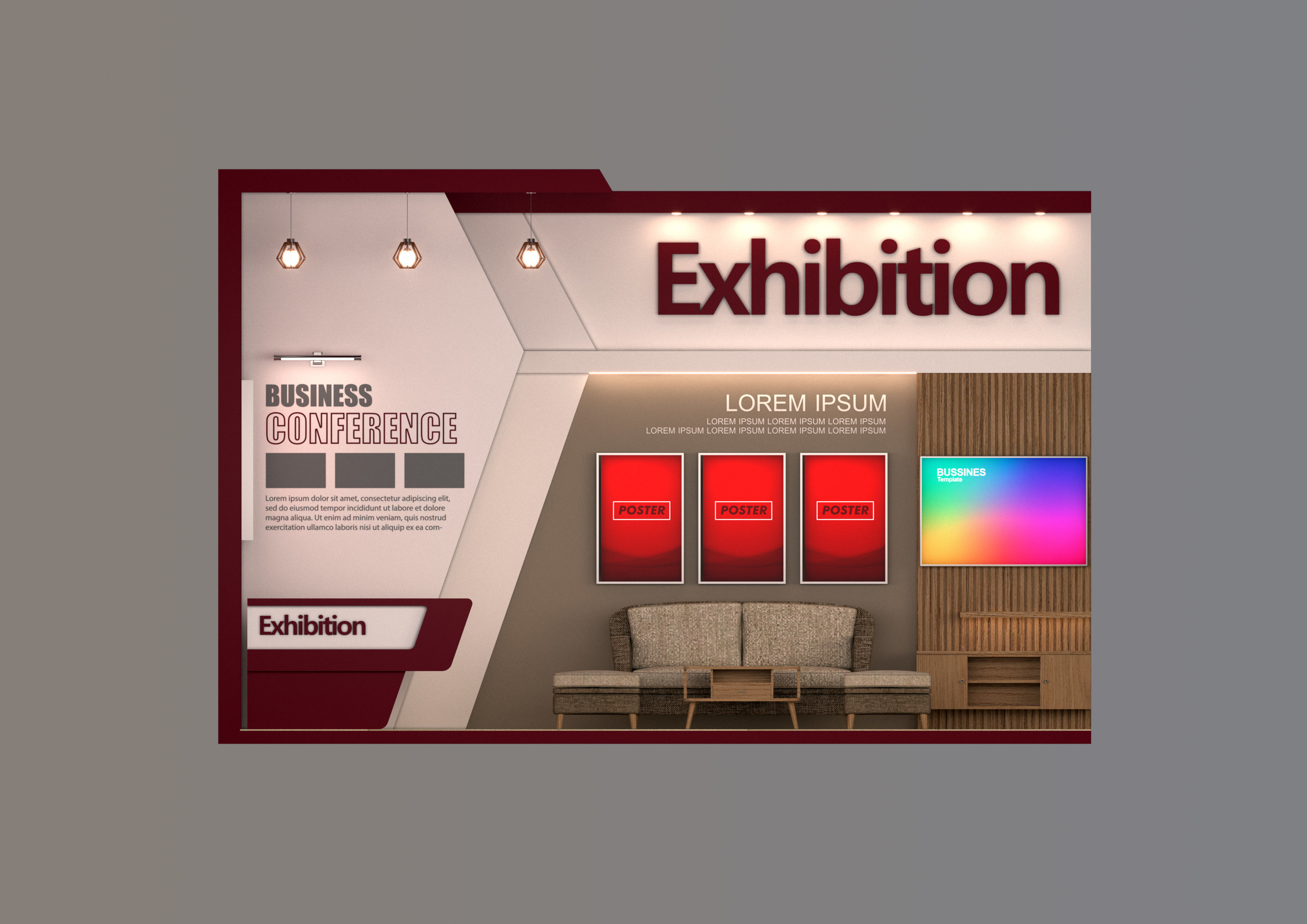 exhibition stand 18 sqm 3D model | CGTrader