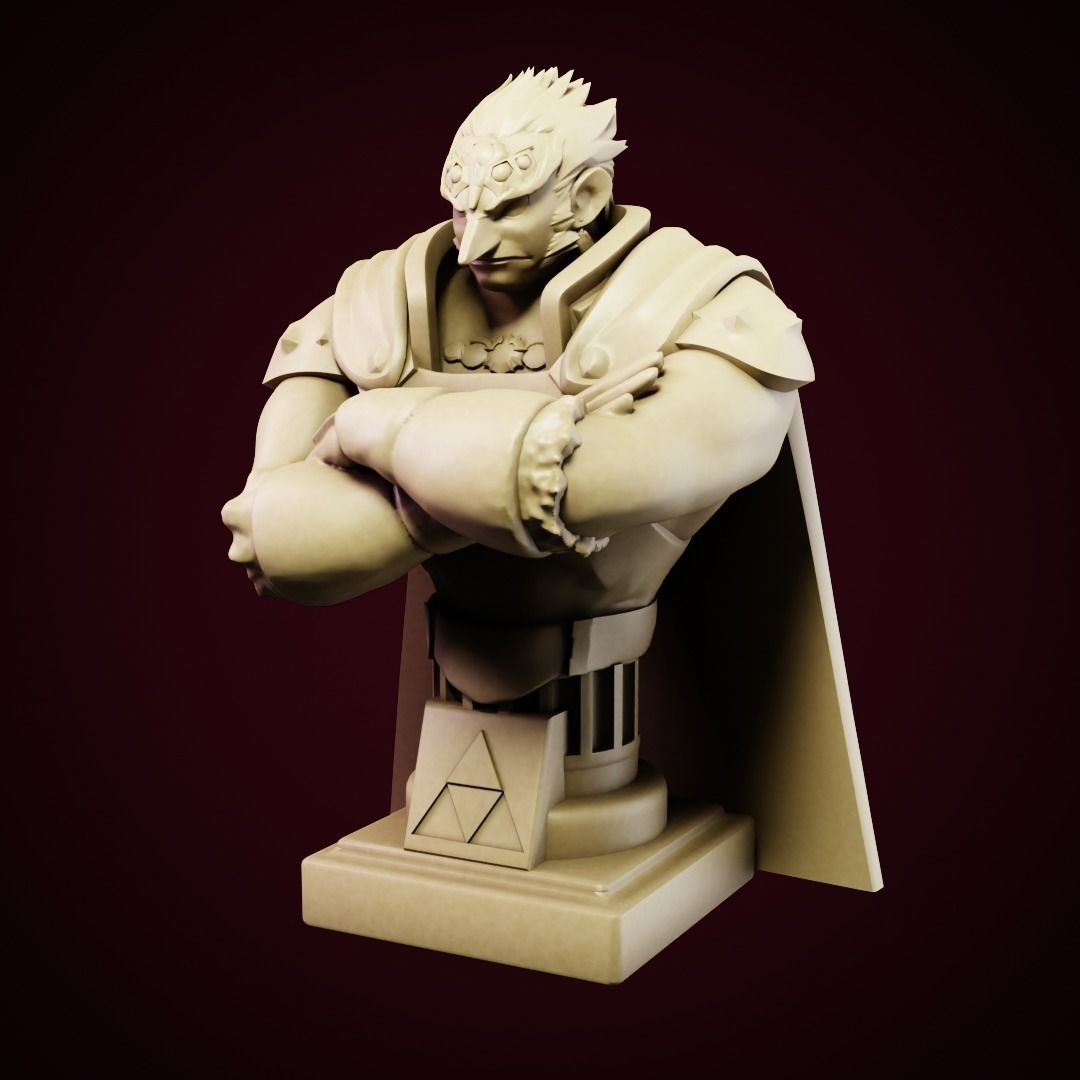Zelda - Ganondorf Bust 3D model 3D printable | CGTrader