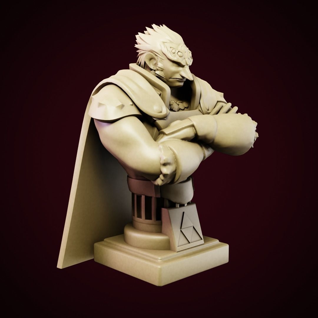 Zelda - Ganondorf Bust 3D model 3D printable | CGTrader
