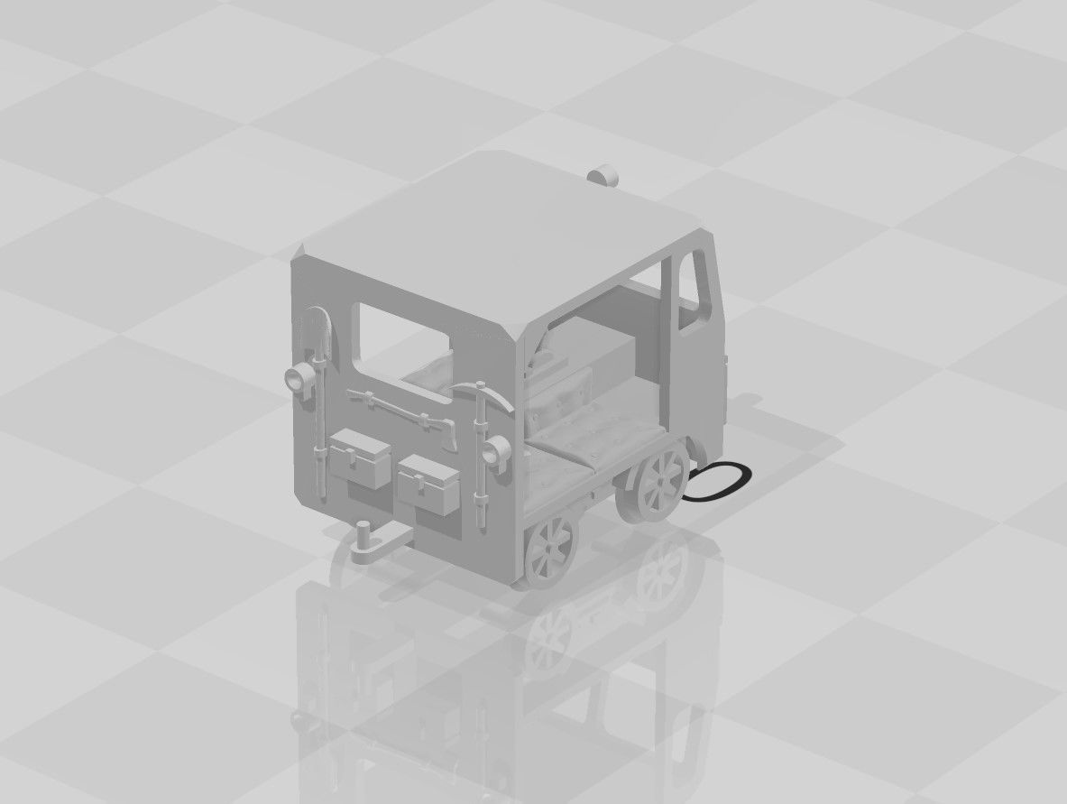 N Scale Speeder and Wagons 3D model 3D printable | CGTrader