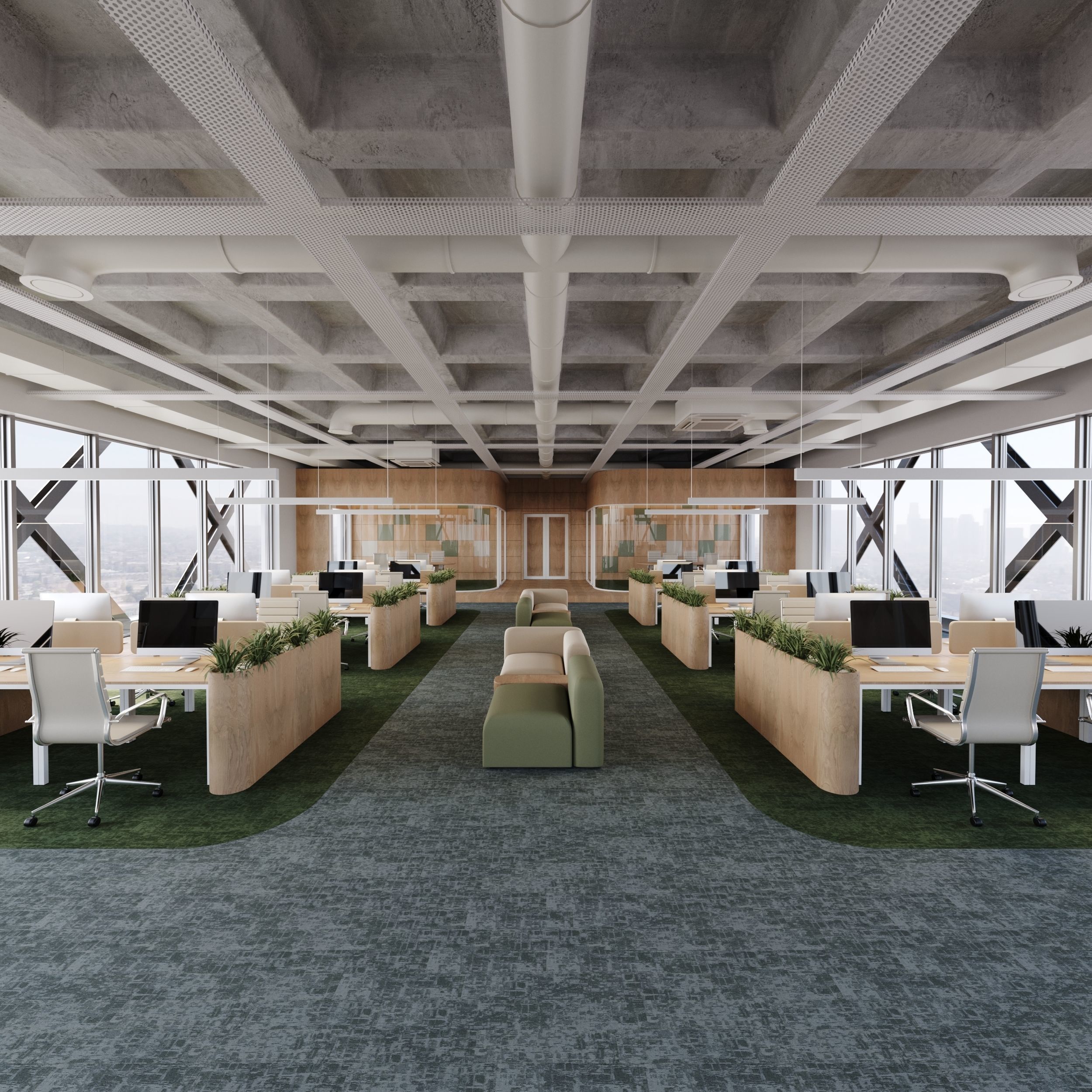 Contemporary Office Space 3D Model 3D model | CGTrader