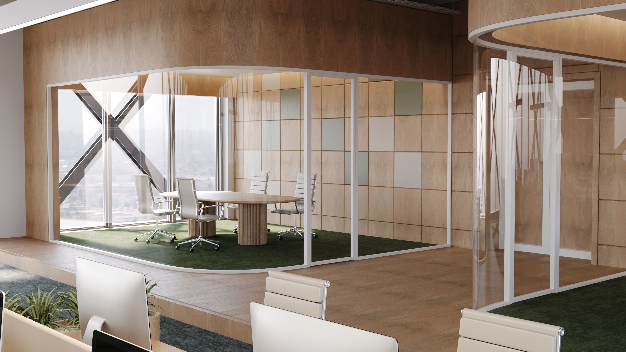 Contemporary Office Space 3D Model 3D model | CGTrader