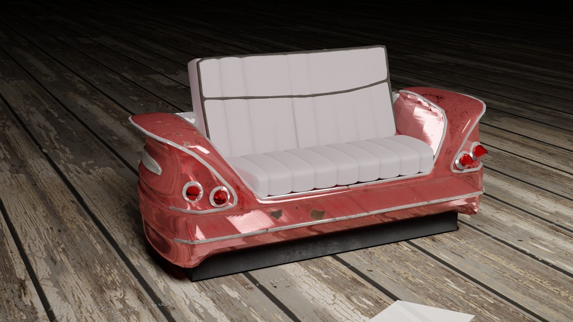 Sofa with vehicle built up 3D model | CGTrader