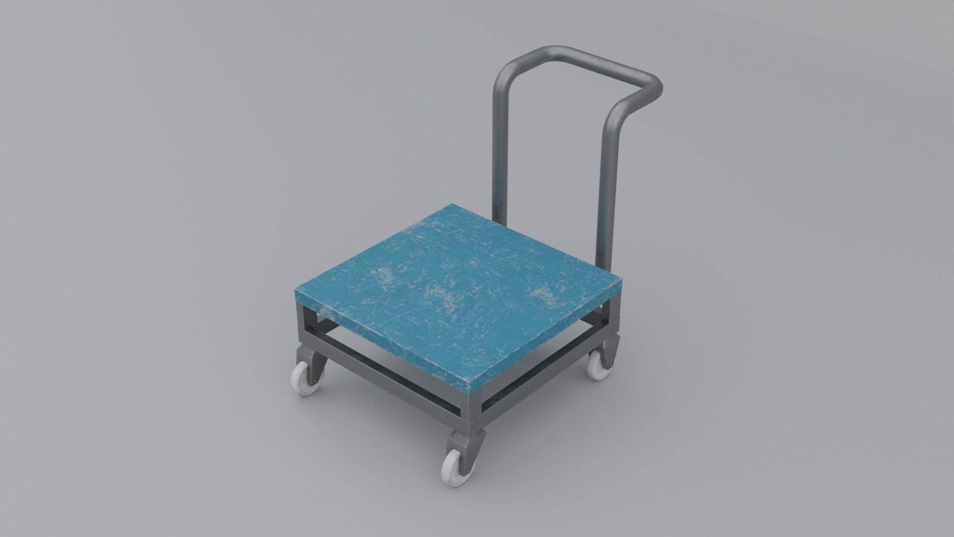 Small Metal Trolley free VR / AR / low-poly 3D model | CGTrader