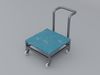 Small Metal Trolley free VR / AR / low-poly 3D model | CGTrader