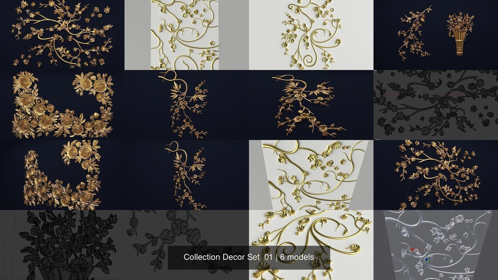 Collection Decor Set 01 | CGTrader