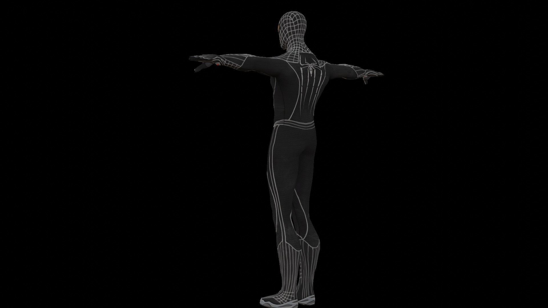 Black Spider-Man Model 3D model rigged | CGTrader