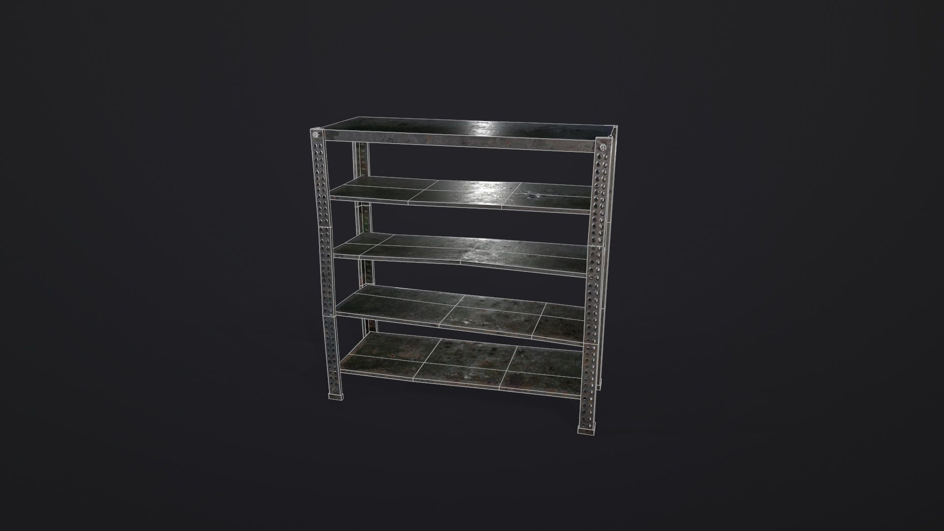 Metal Rack PBR free VR / AR / low-poly 3D model | CGTrader