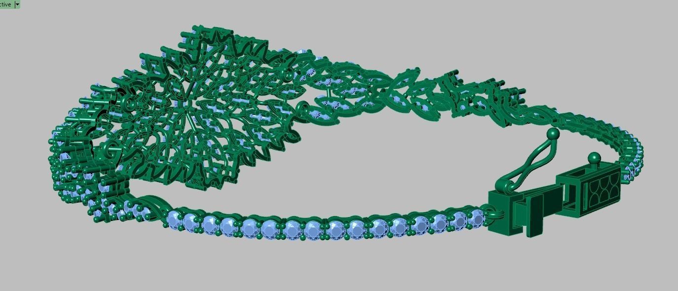 Exclusive Bracelet model 3D printable model 0047 3D model 3D printable | CGTrader