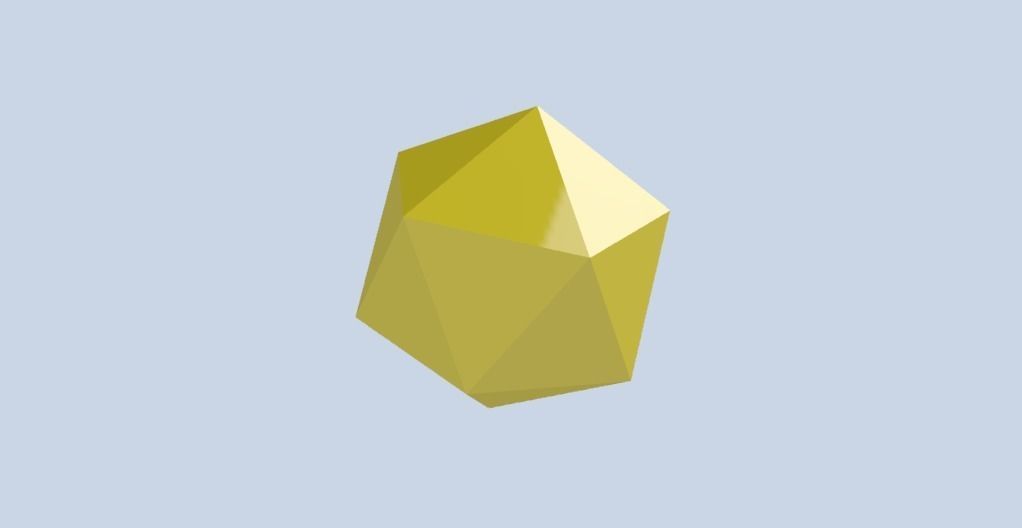 Geodesic Shape Icosahedron 3D model 3D printable | CGTrader