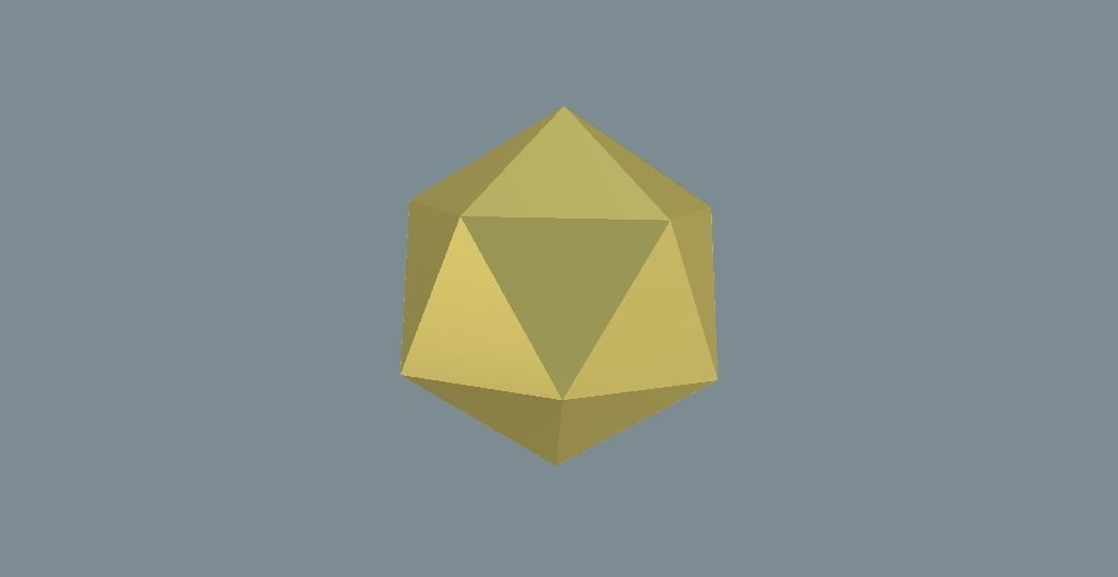 Geodesic Shape Icosahedron 3D model 3D printable | CGTrader