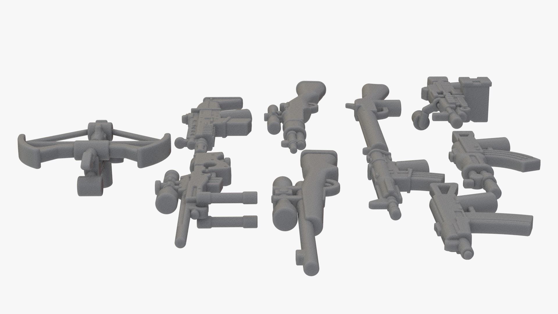 3D model Lego Realsize 3D Scan Weapons Collection VR / AR / low-poly ...