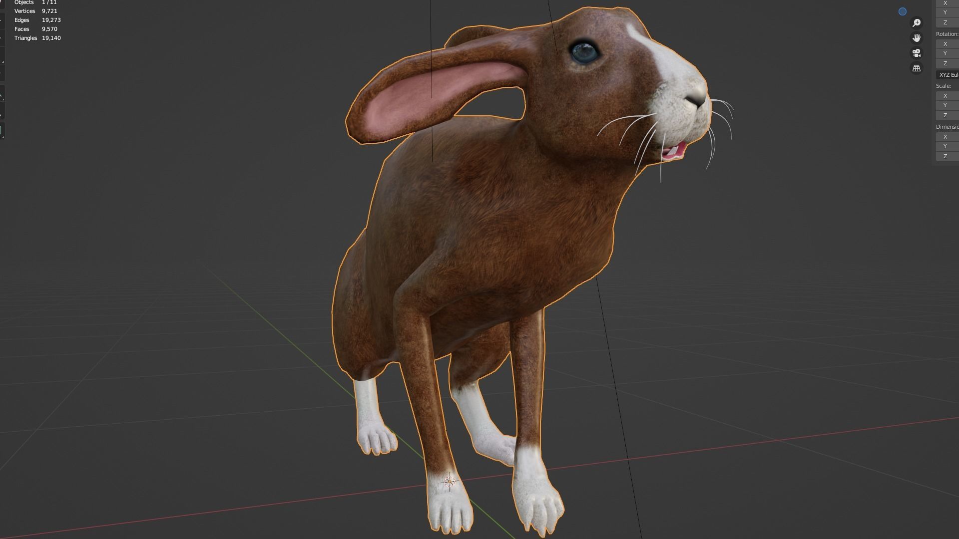3D model rabbit VR / AR / low-poly | CGTrader