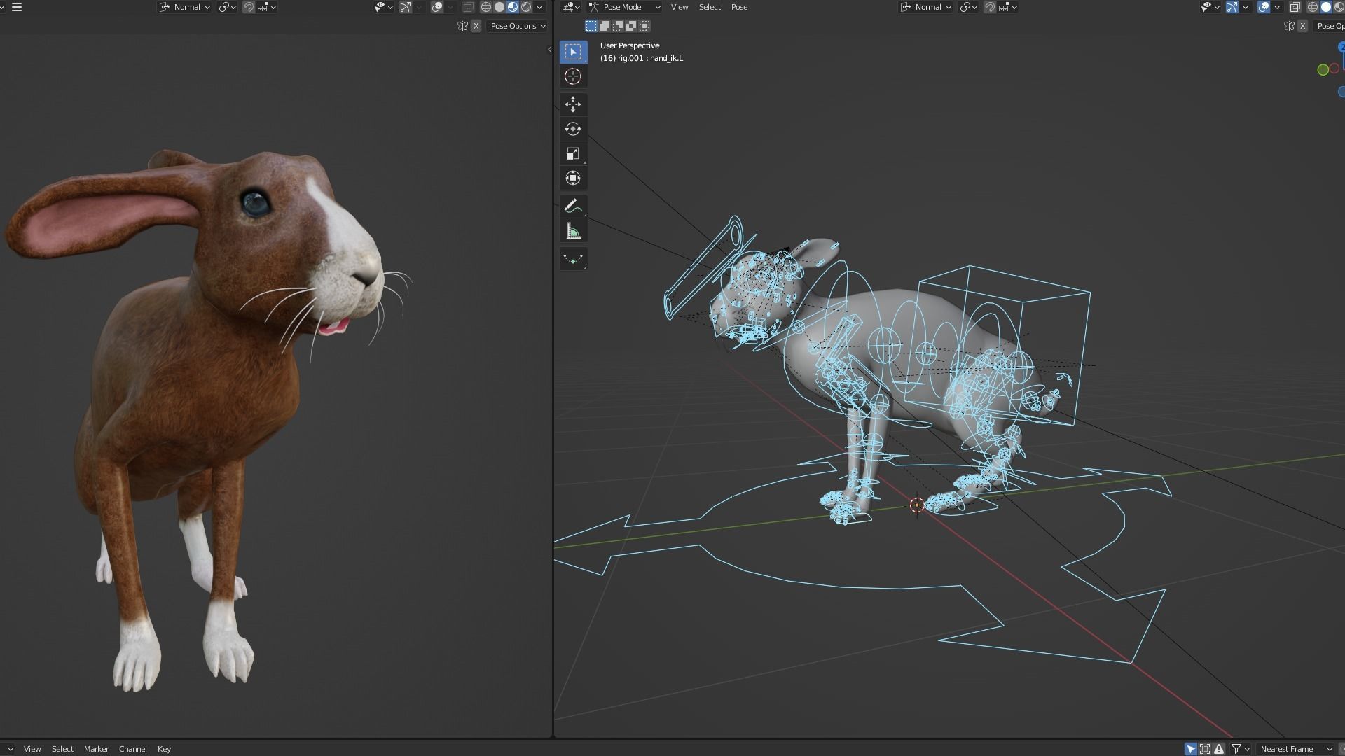 3D model rabbit VR / AR / low-poly | CGTrader