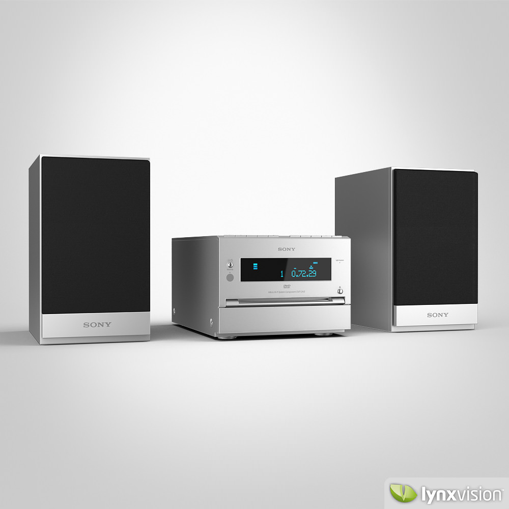 Sony Micro HI-FI Component System 3D Model .max .obj .fbx - CGTrader.com