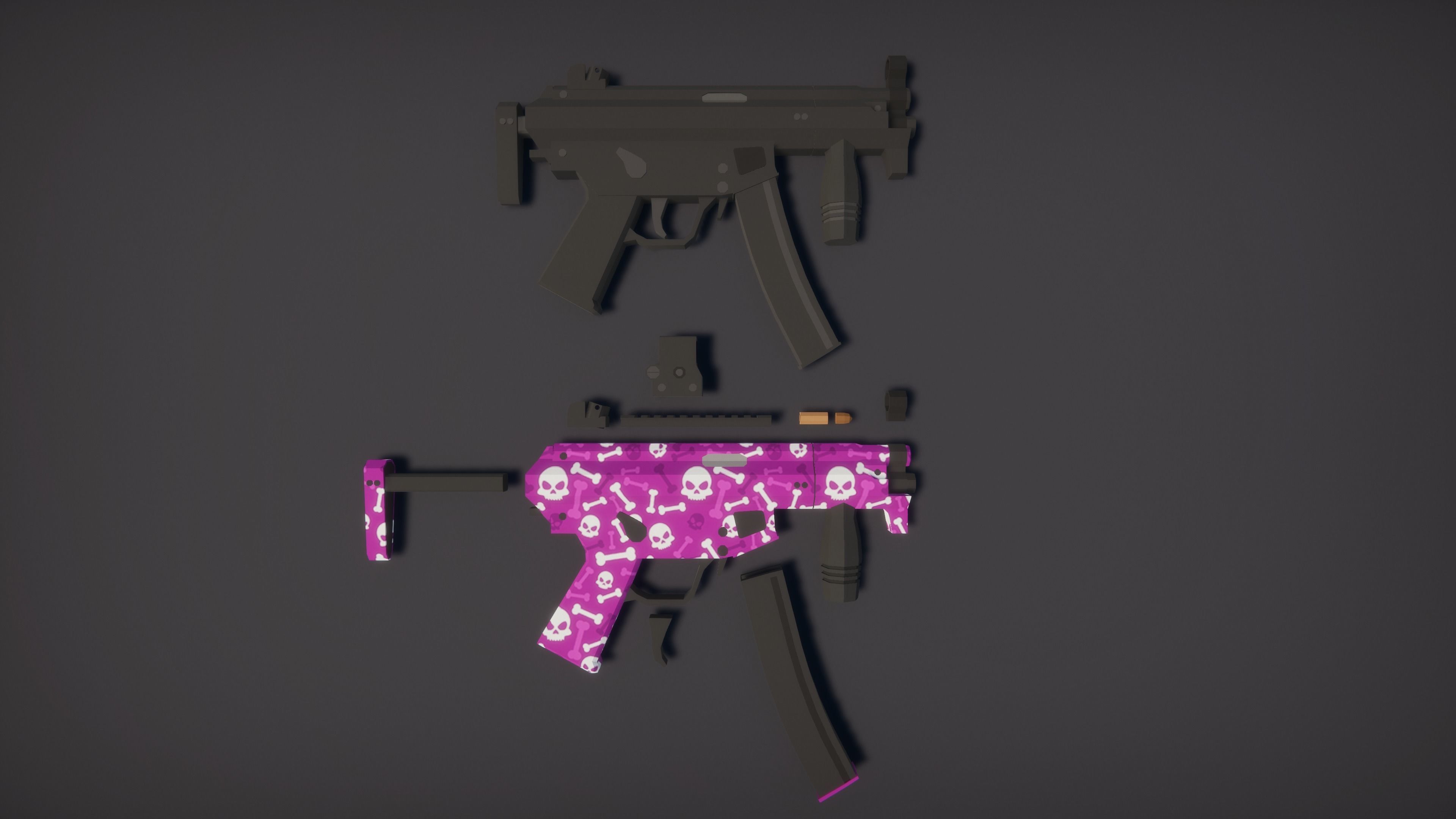 3D model Low Poly FPS Weapons Pack 3D Shooter Asset VR / AR / low-poly ...