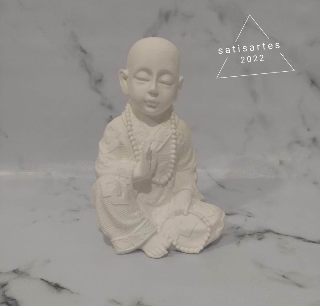 Monk Meditating 3D model 3D printable | CGTrader