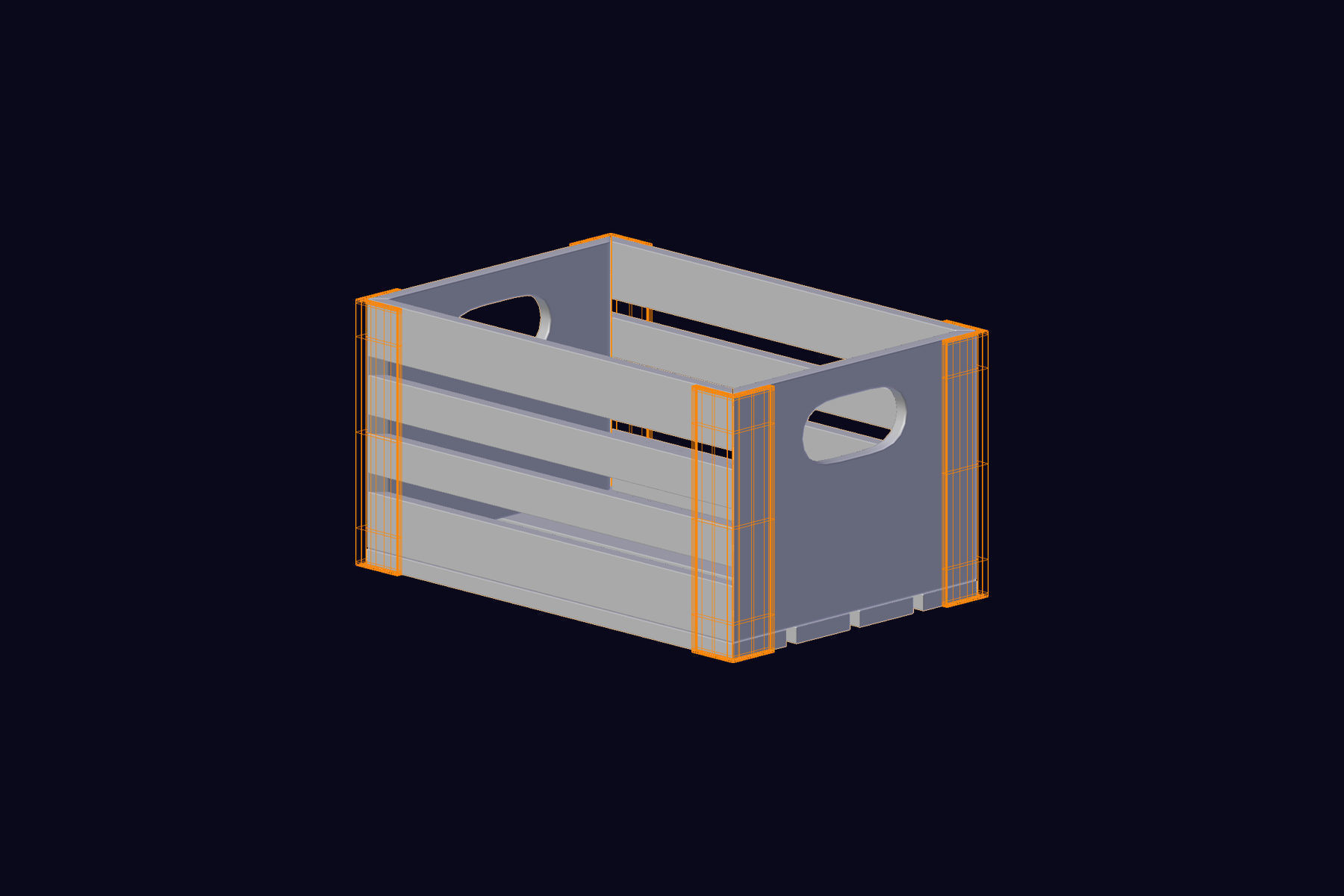 Crate Container 3D model | CGTrader